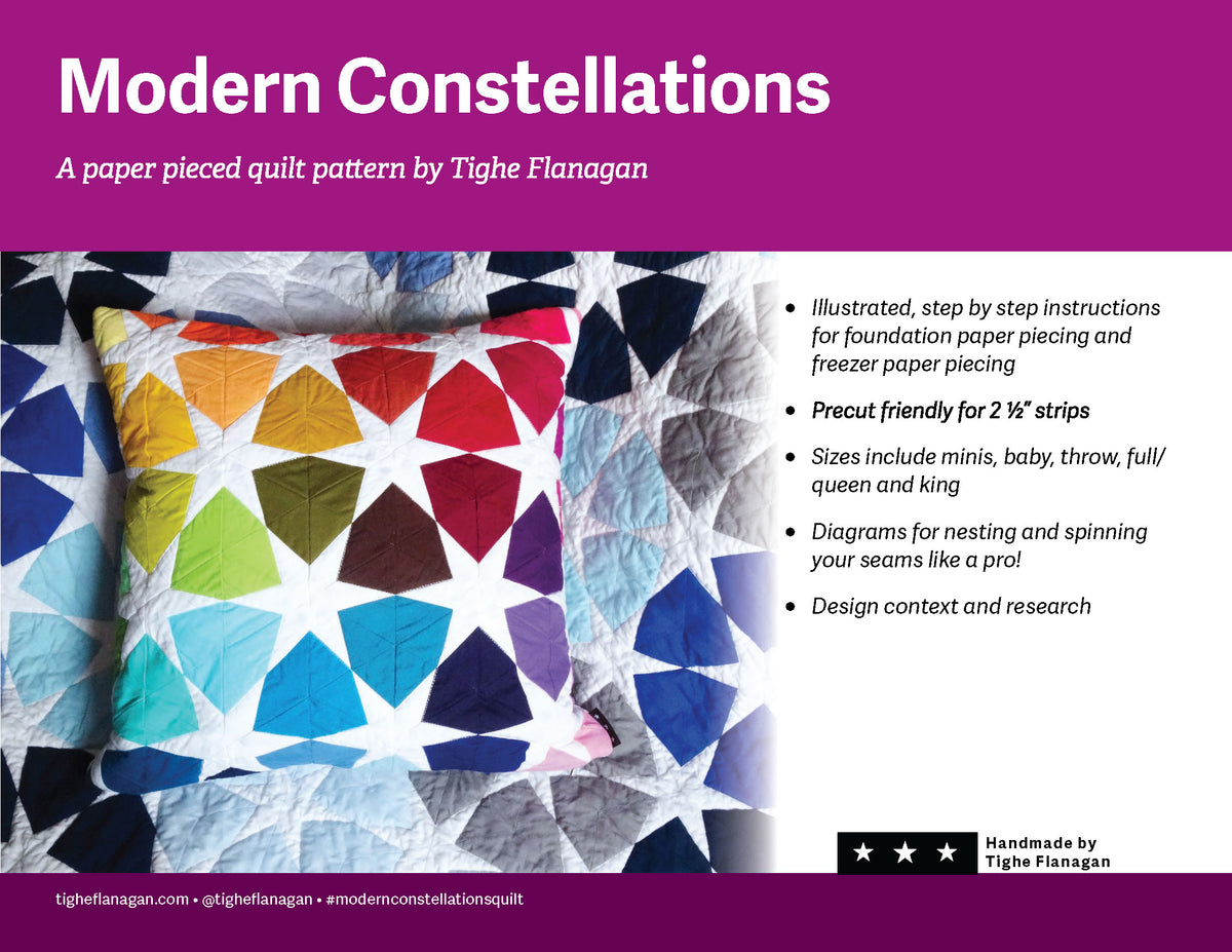 Modern Constellations Quilt Pattern – Handmade by Tighe Flanagan